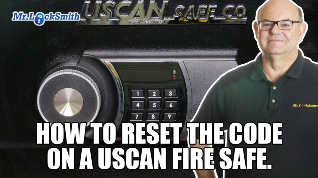 How to reset the code on a USCAN Fire Safe - Mr Locksmith Langley